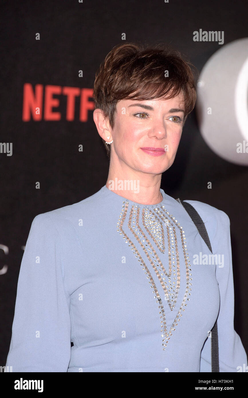 London, UK. 1st November, 2016. Victoria Hamilton attending the World Premiere of THE CROWN at ...