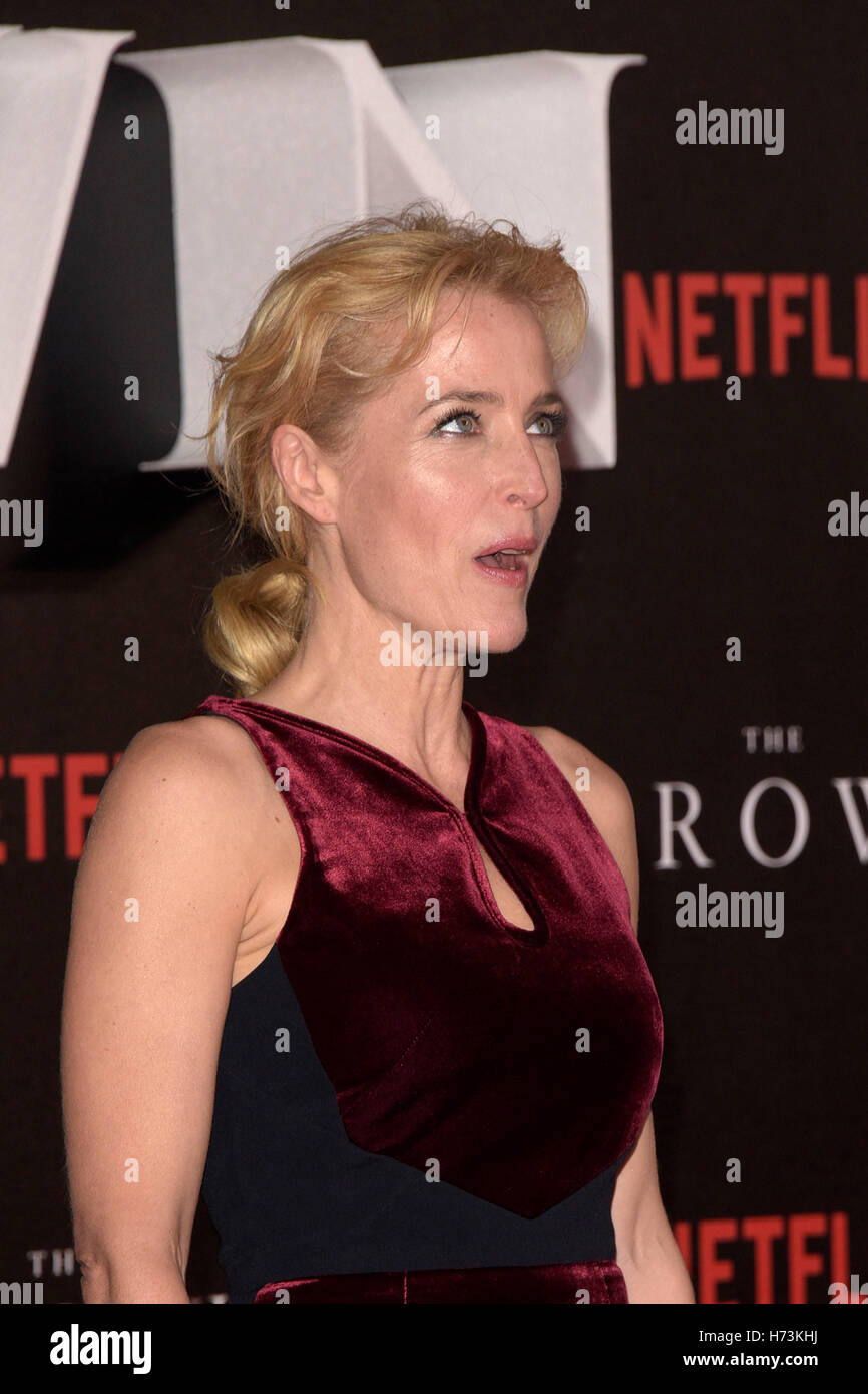 London, UK. 1st November, 2016. Gillian Anderson attending the World ...