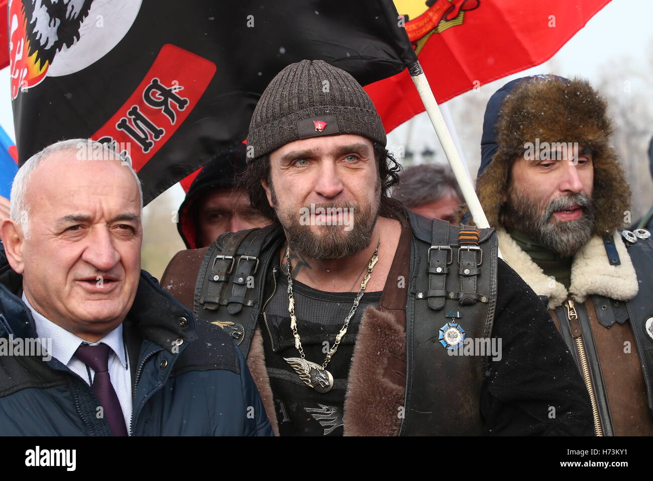 Moscow, Russia. 2nd Nov, 2016. Night Wolves motorcycle club leader ...