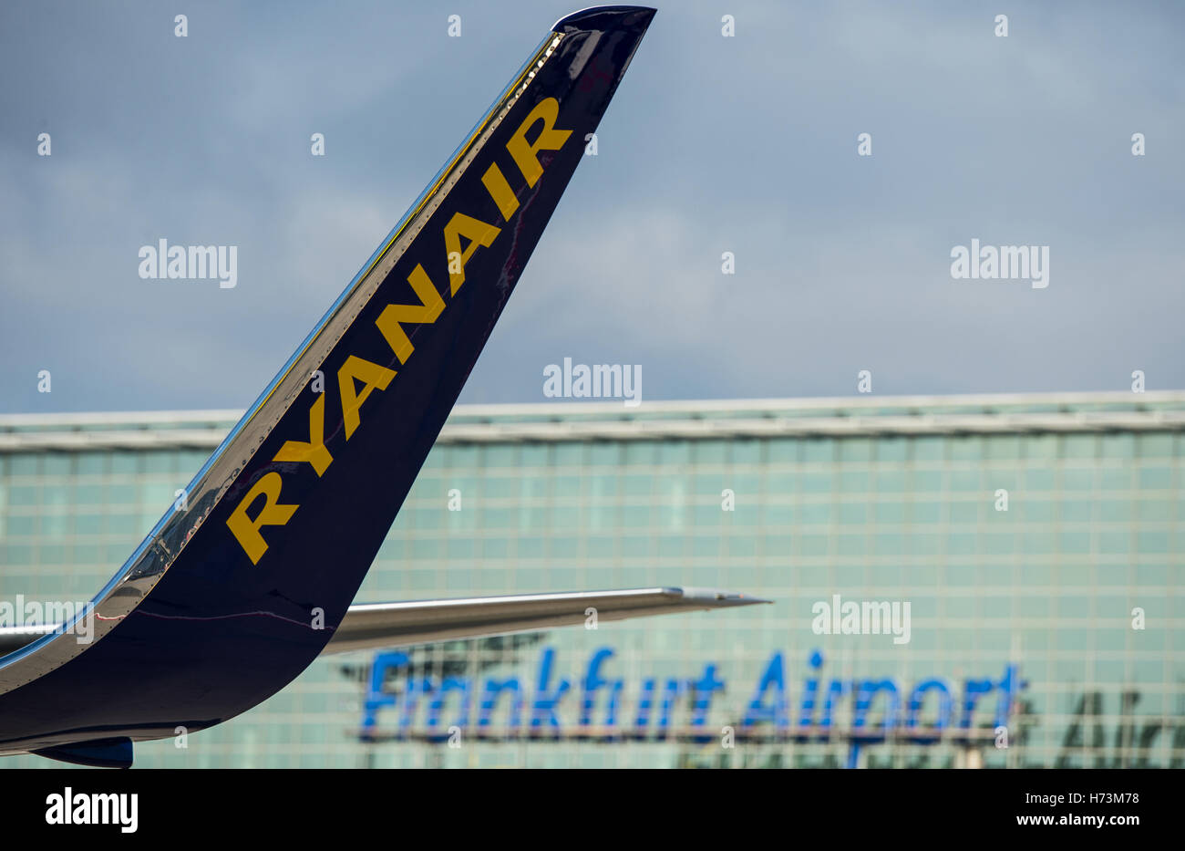 A winglet with Ryanair written on it can be seen in front of the words ...