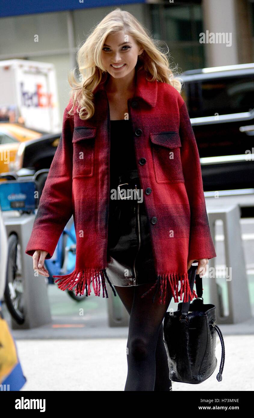 New York, NY, USA. 1st Nov, 2016. Elsa Hosk out and about for Victoria ...