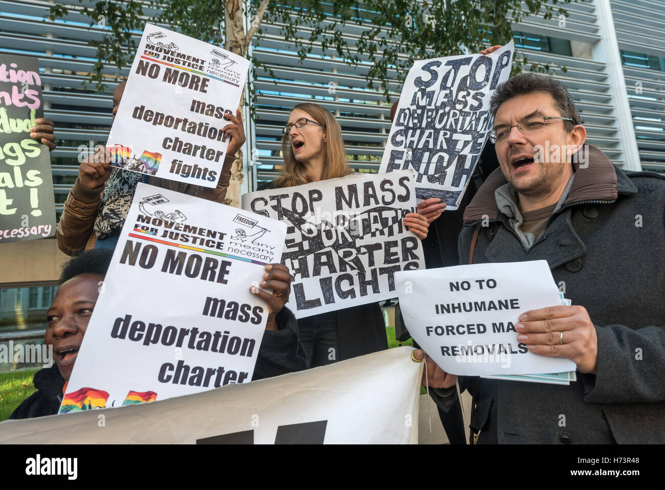 London, UK. 2nd November 2016. Guy Taylor of GJN (Global Justice Now ...