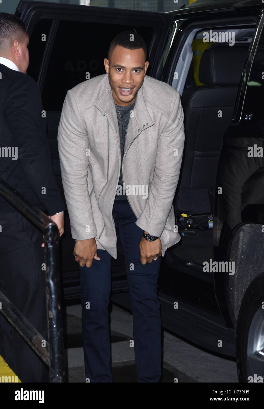 New York, NY, USA. 2nd Nov, 2016. Trai Byers out and about for ...