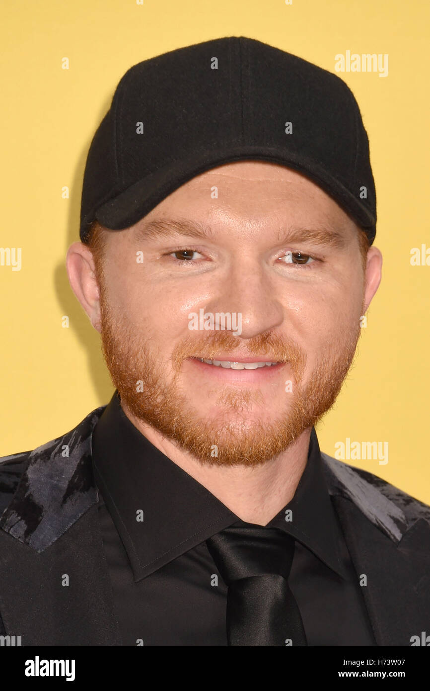 Nashville, TN, USA. 2nd Nov, 2016. Eric Paslay. 50th Annual CMA Awards ...