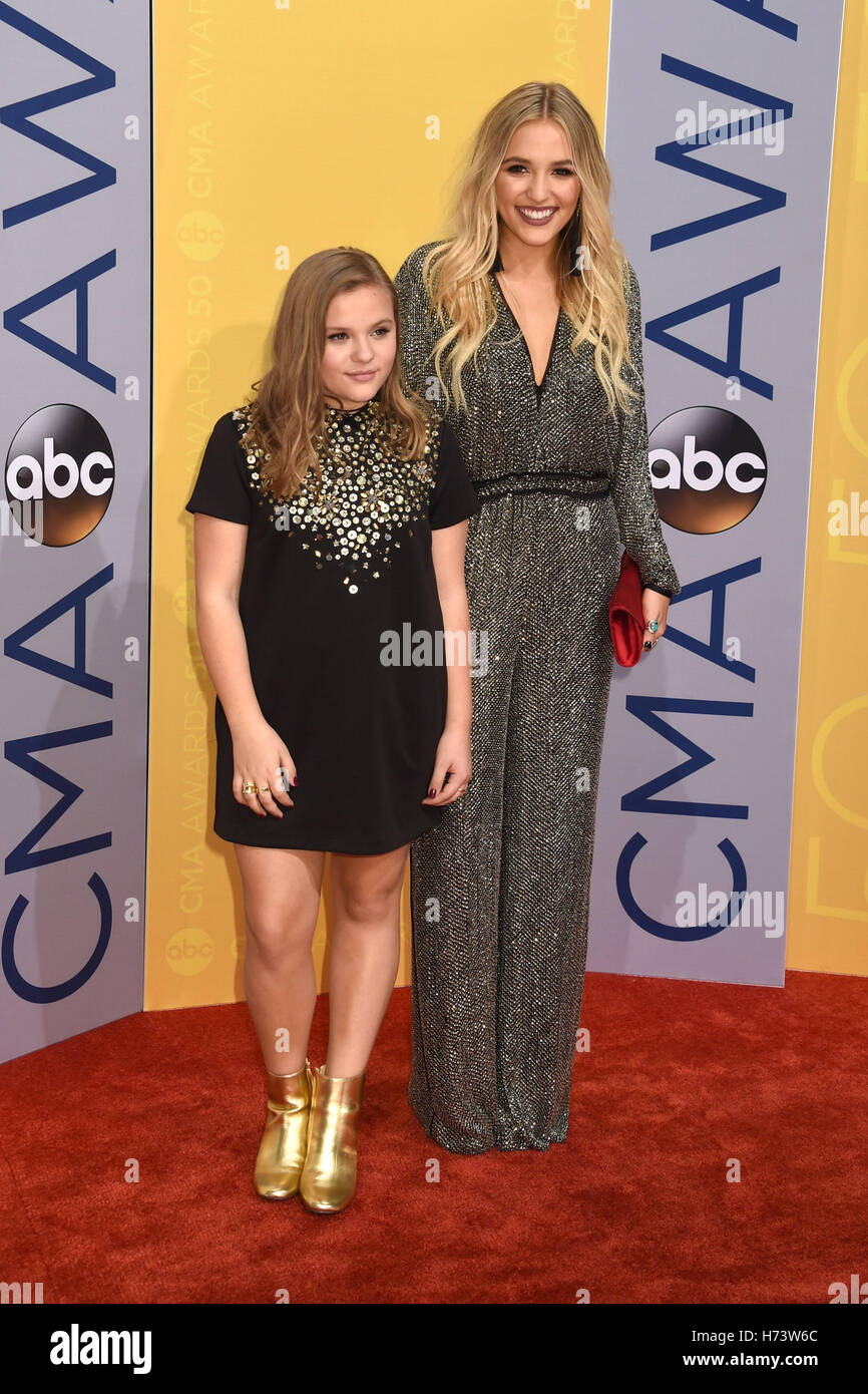Nashville, TN, USA. 2nd Nov, 2016. Maisy Stella, Lennon Stella. 50th ...