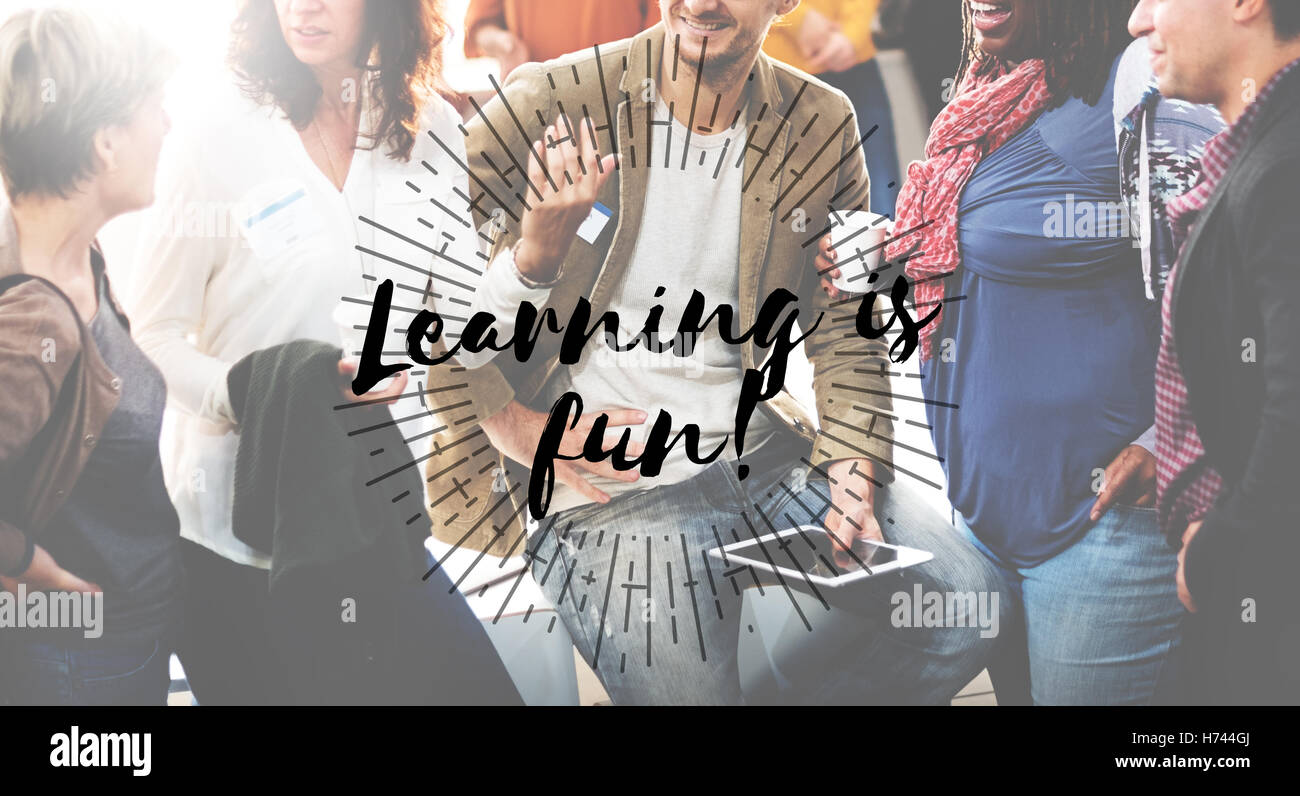 Learning is Fun Educate Learn Knowledge Education Concept Stock Photo ...
