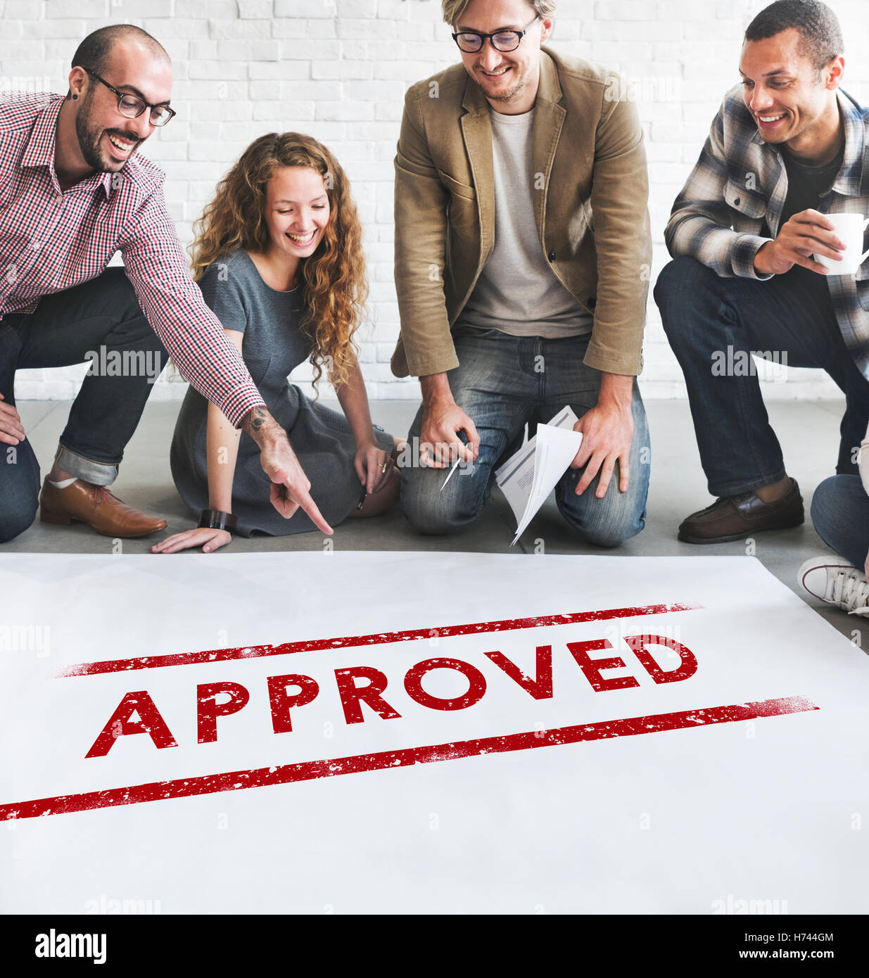 Approved Authentic Quality Guaranteed Product Concept Stock Photo - Alamy