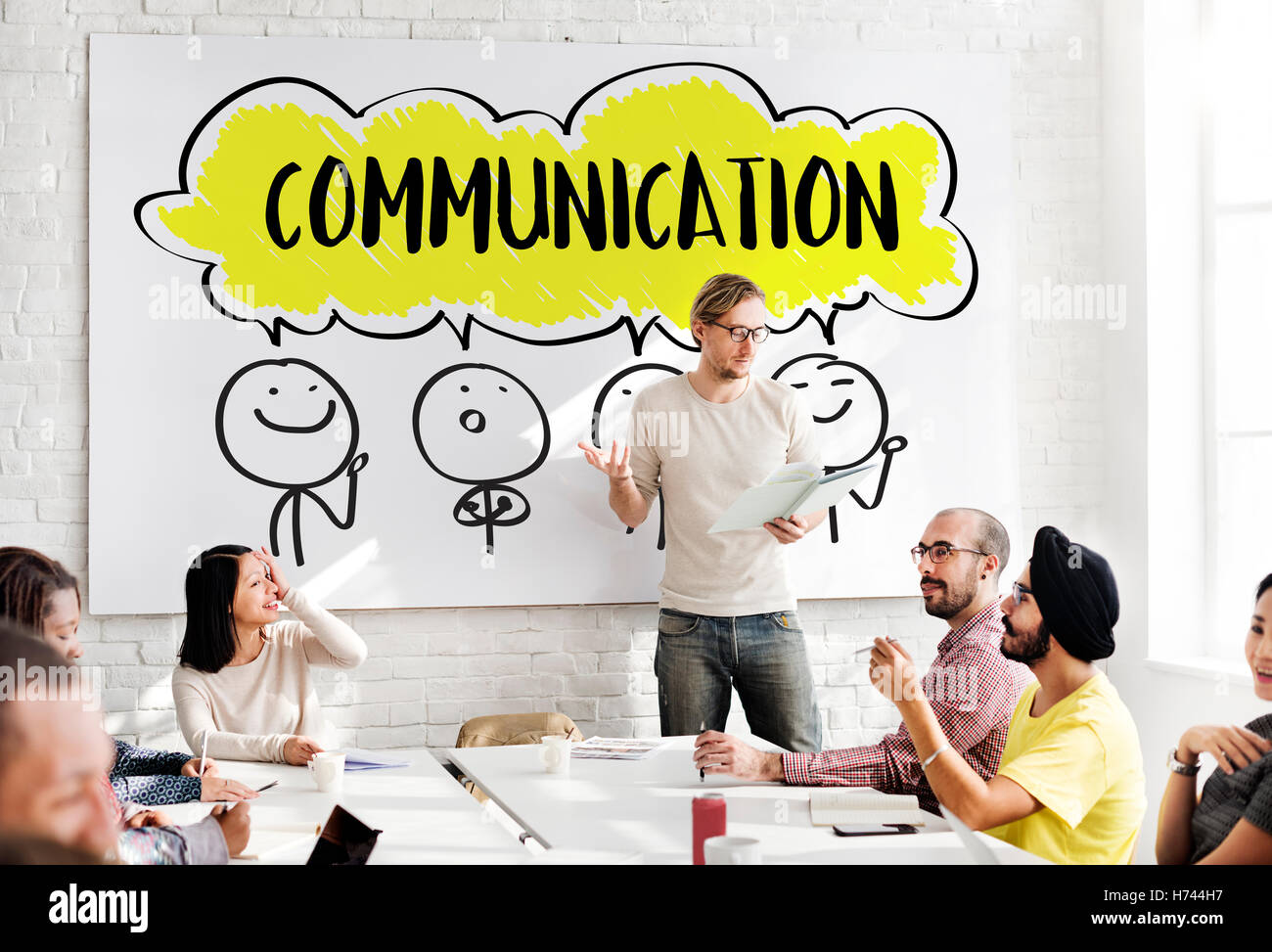 Communication Creative Thinking Ideas Concept Stock Photo - Alamy