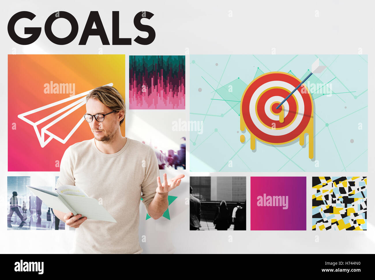 Goals Target Startup Launch Success Brand Concept Stock Photo - Alamy