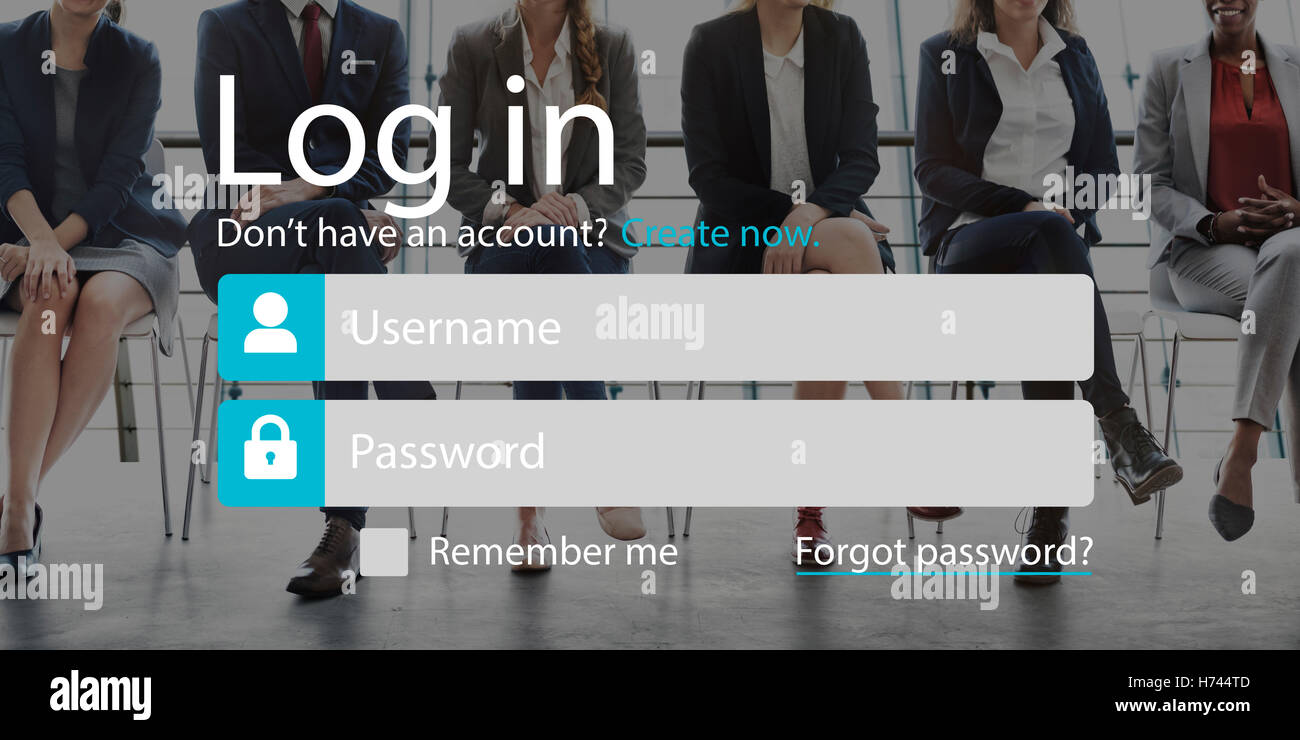 Log In Accessibility Password Security System Concept Stock Photo - Alamy