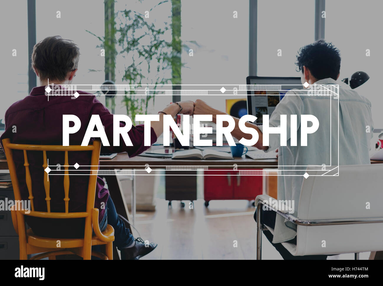 Corporate Business Collaboration Connection Partnership Concept Stock ...