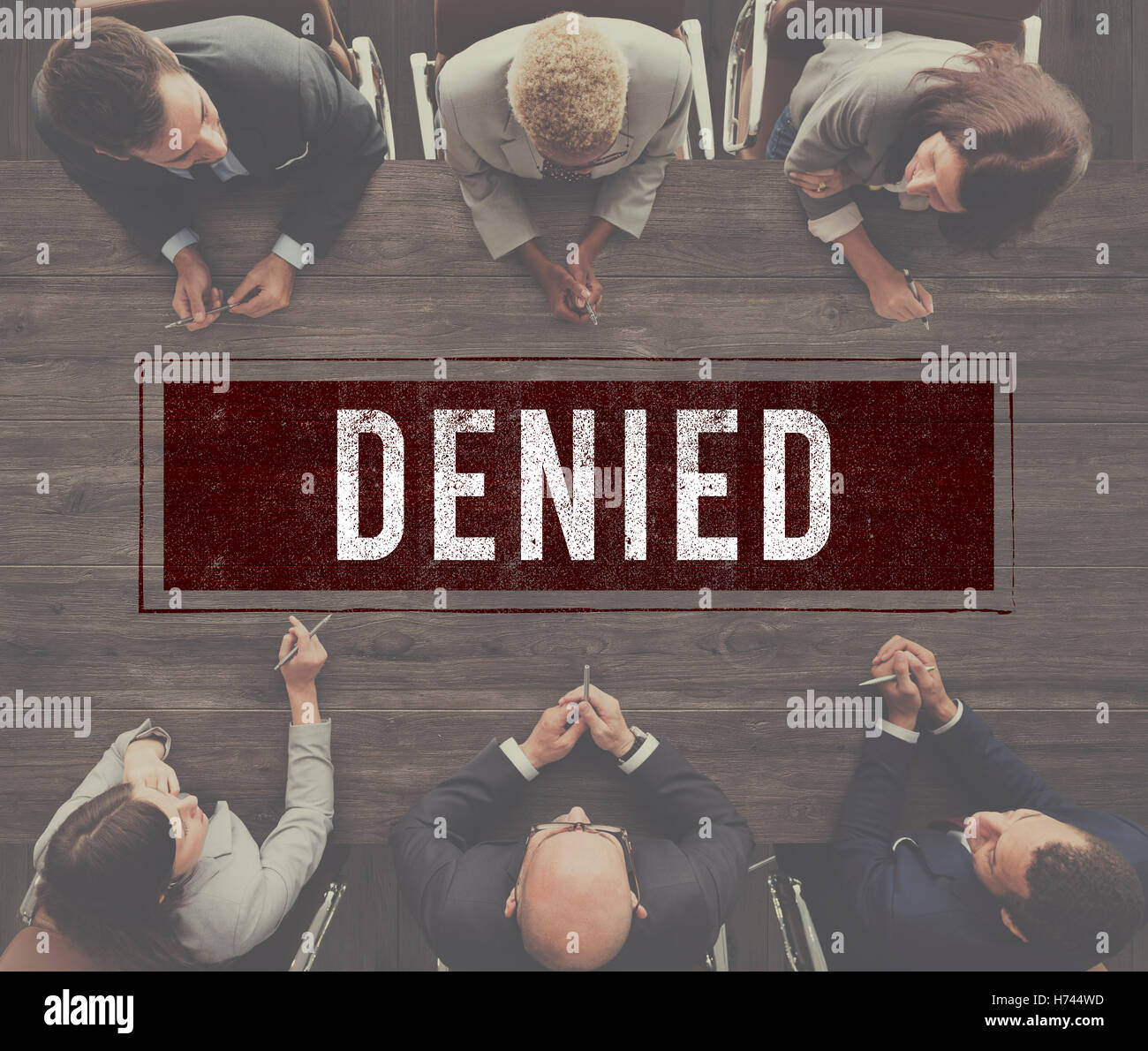 Denied Rejected Banned Failed Stamp Graphic Concept Stock Photo - Alamy