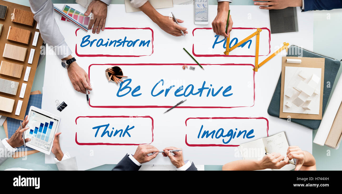 Be Creative Fresh Ideas Inspire Concept Stock Photo - Alamy