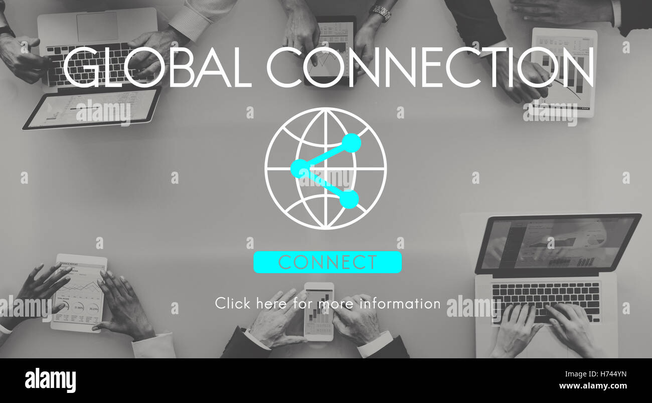 Global Connection Accessible Internet Technology Concept Stock Photo ...