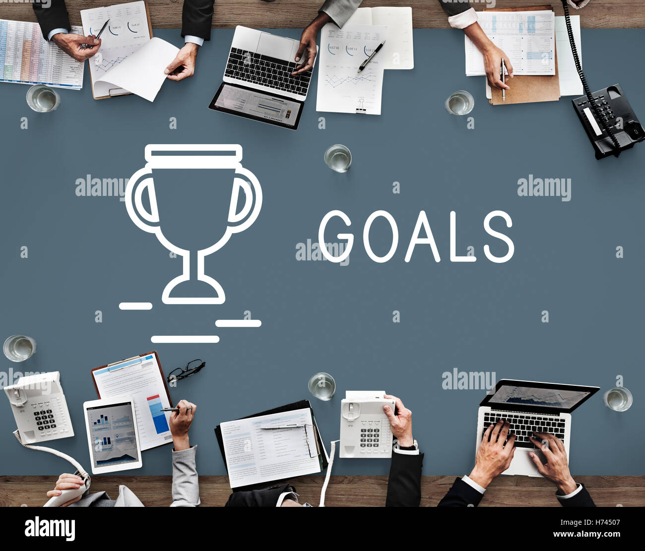 Goals Target Aim Mission Strategy Concept Stock Photo - Alamy