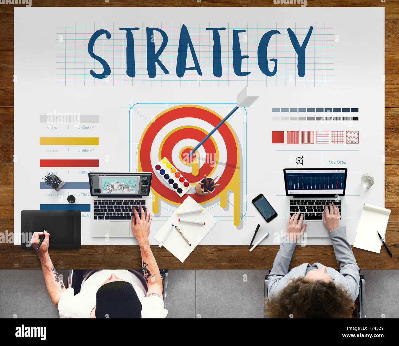 Plan Strategy Target Aim Success Concept Stock Photo - Alamy