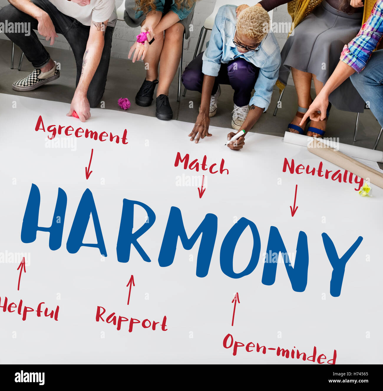 Best Friends Togetherness Harmony Concept Stock Photo - Alamy