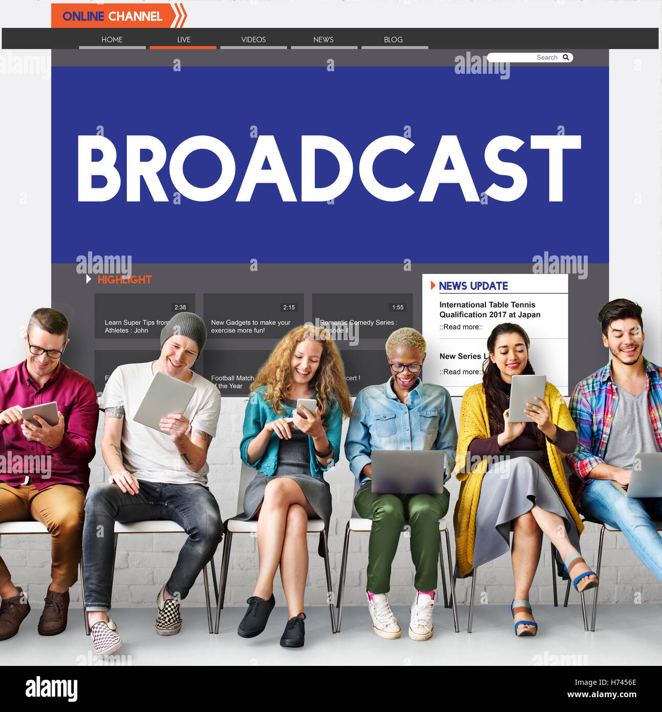 Broadcast media hi-res stock photography and images - Alamy