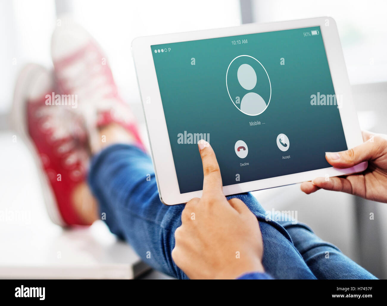 Incoming call mobile hi-res stock photography and images - Alamy