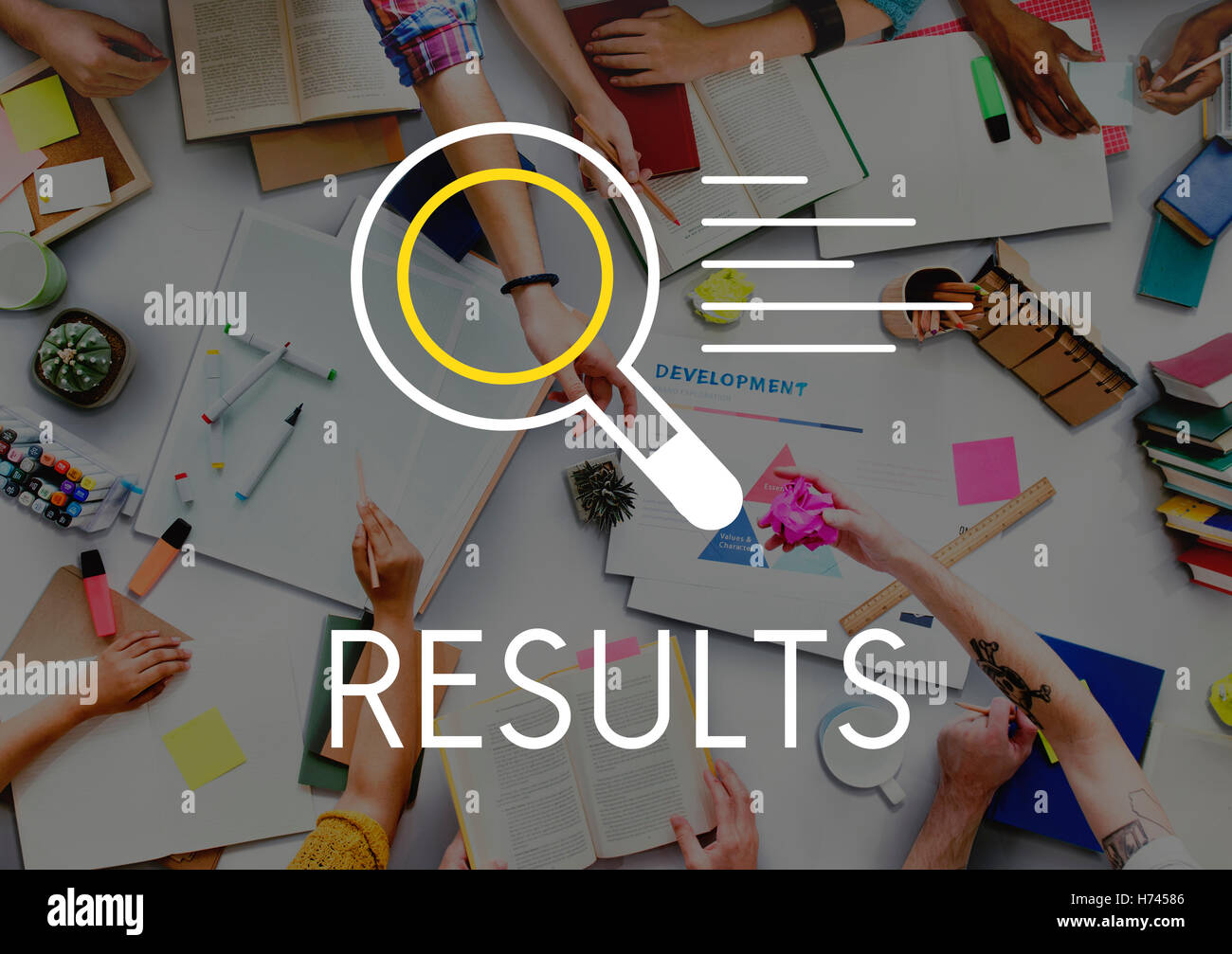 Results Research Knowledge Discovery Concept Stock Photo - Alamy