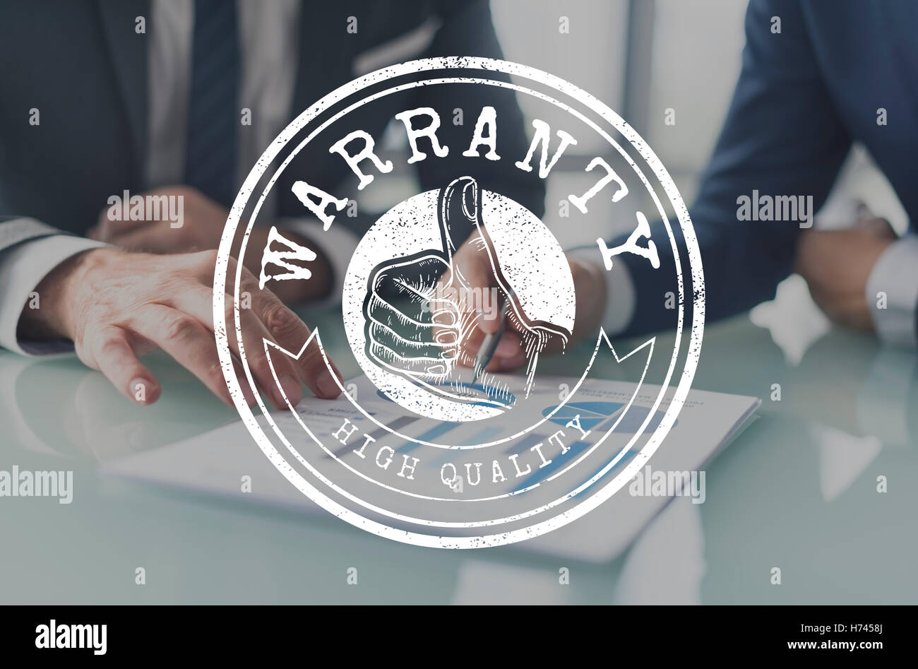 High Quality Guarantee Badge Logo Premium Concept Stock Photo - Alamy