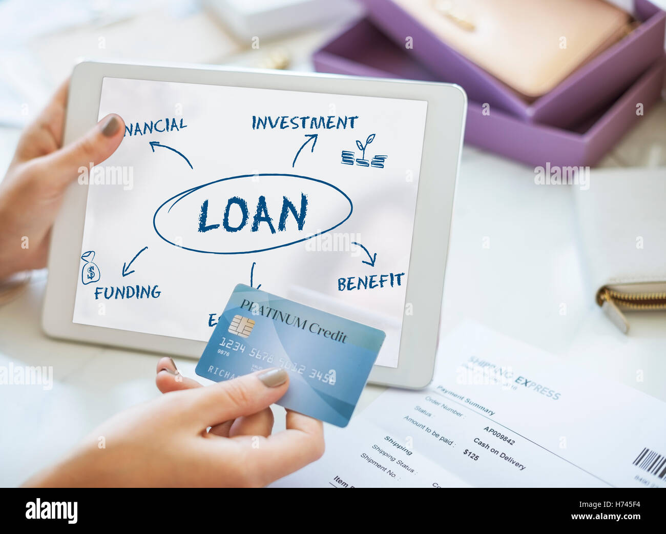 Financial Income Economic Diagram Money Concept Stock Photo - Alamy