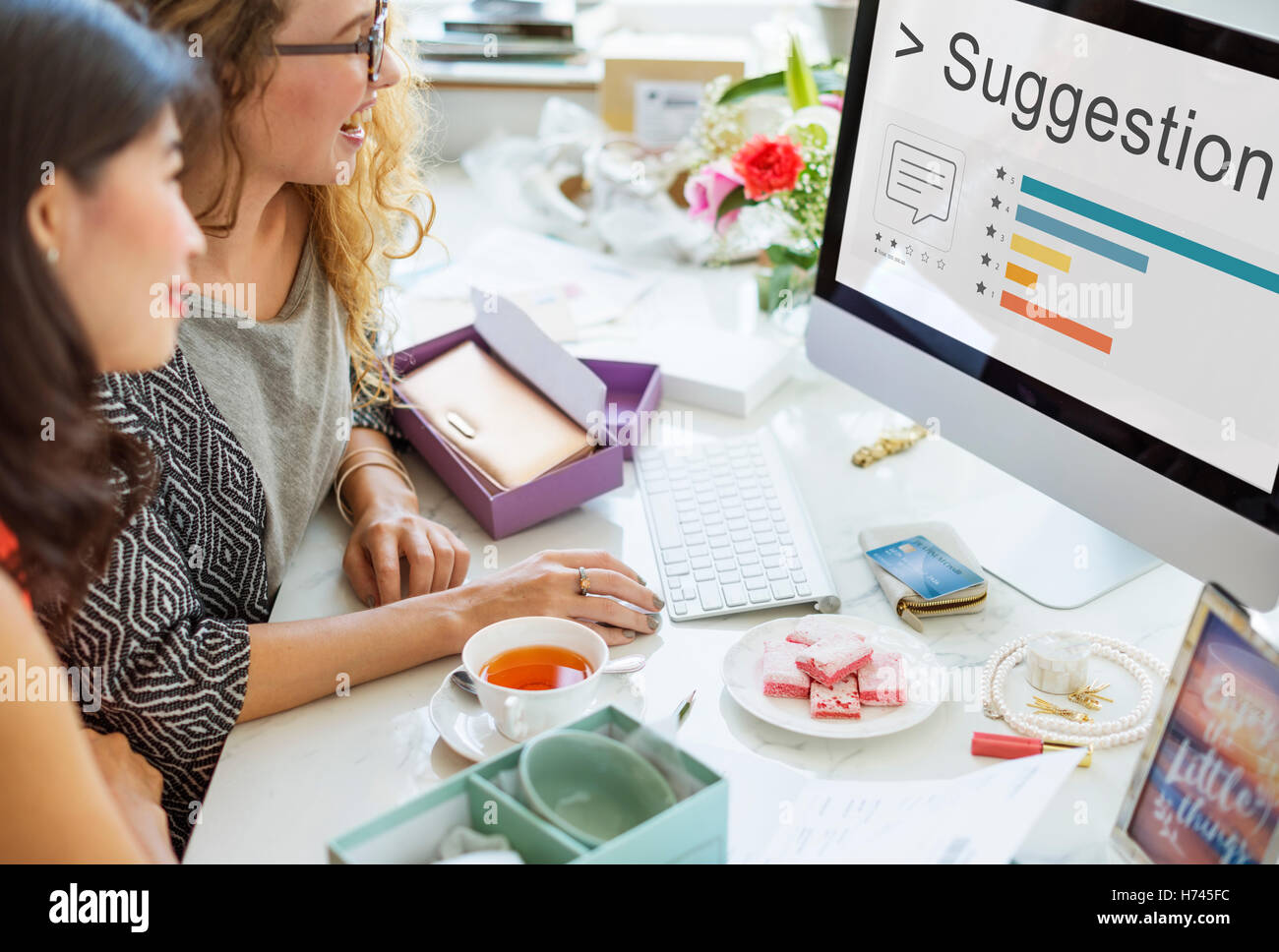Suggestion Survey Comment Review Ratings Concept Stock Photo - Alamy