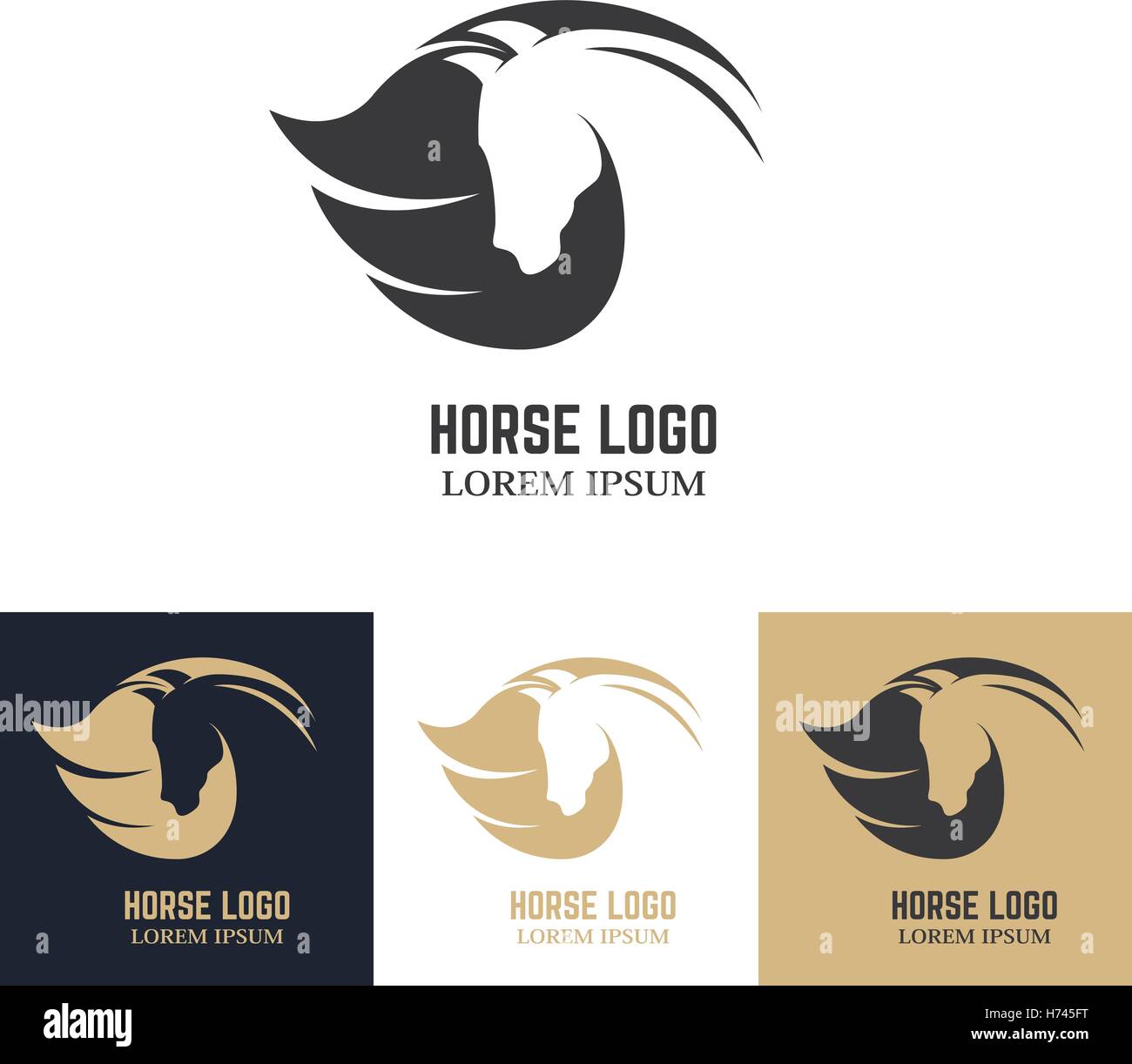 Horse branding with symbol Stock Vector Images - Alamy