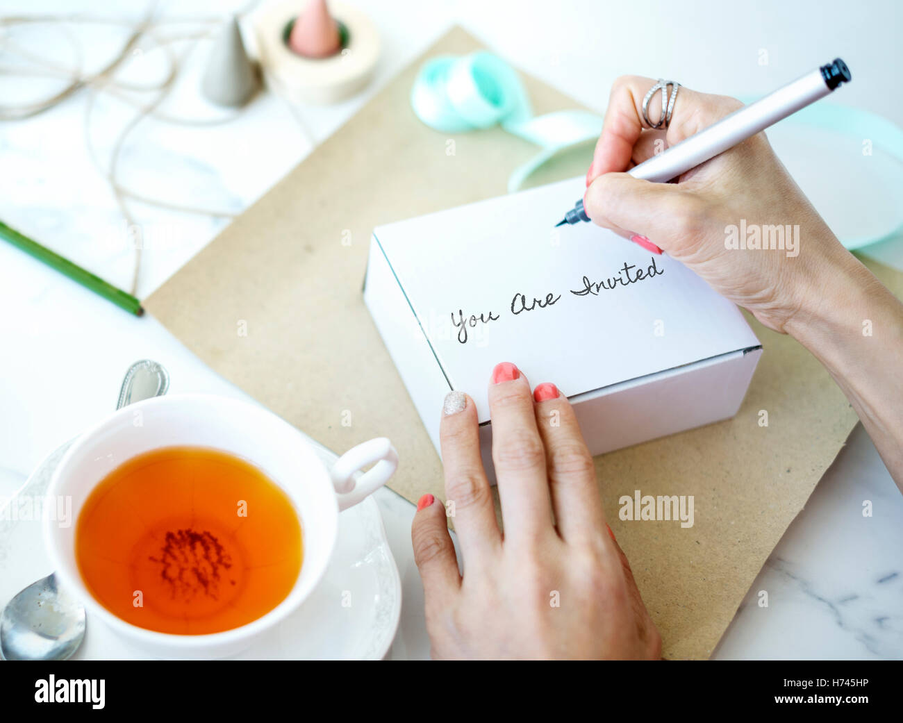 You Are Invited Invitation Time Concept Stock Photo - Alamy