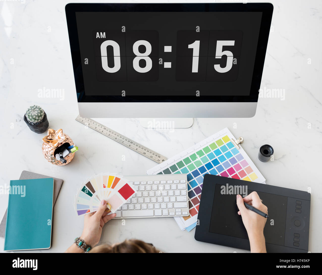 Time Appointment Schedule Punctual Graphic Concept Stock Photo - Alamy