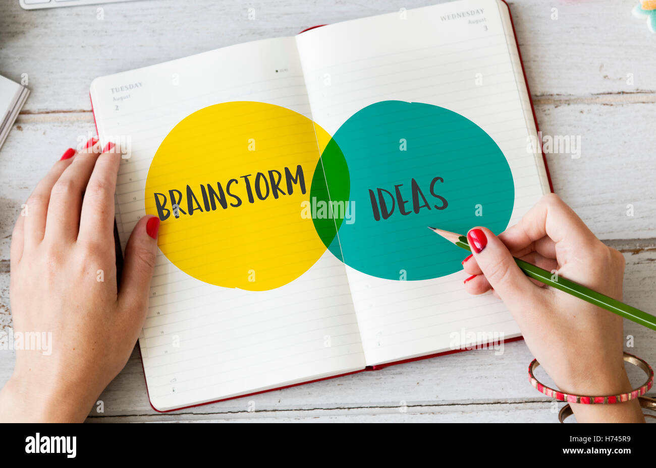 Brainstorm Planning Ideas Leadership Motivation Concept Stock Photo - Alamy