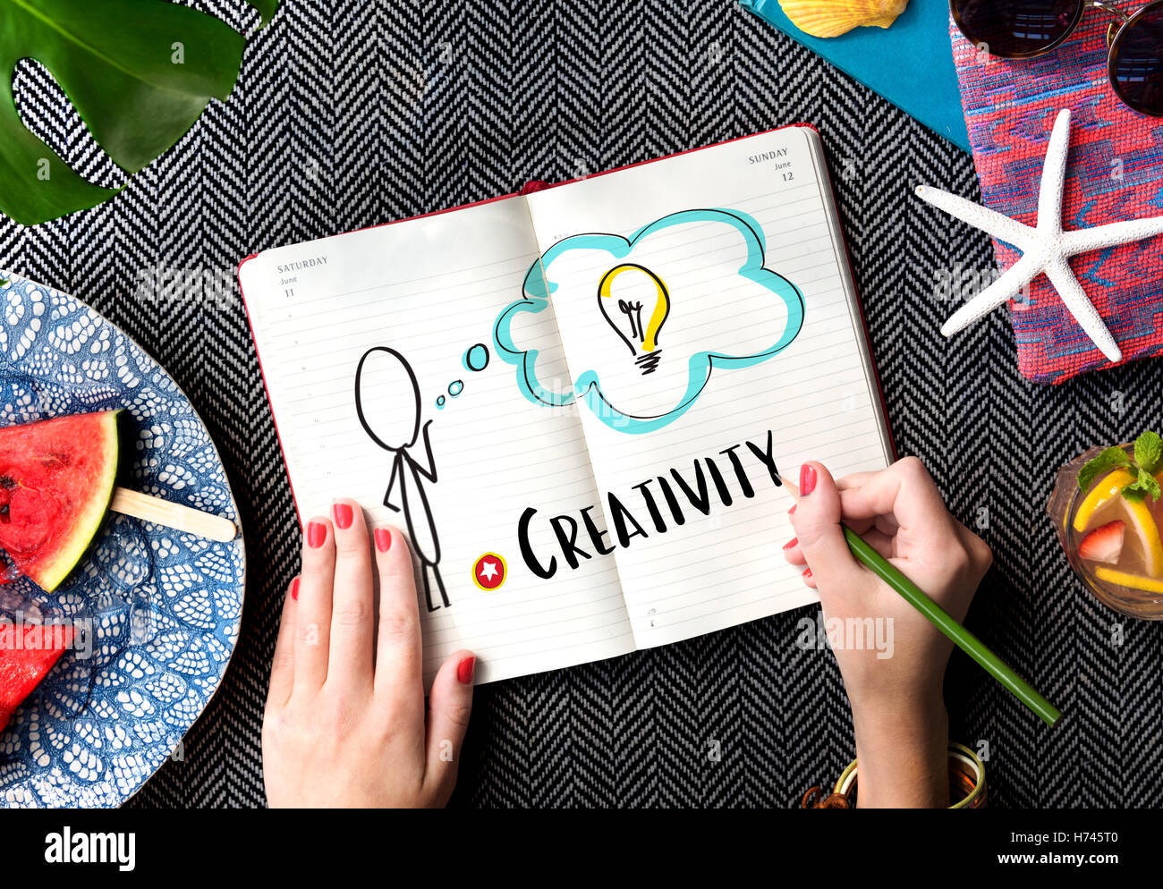 Ideas Creative Innovation Design Concept Stock Photo - Alamy