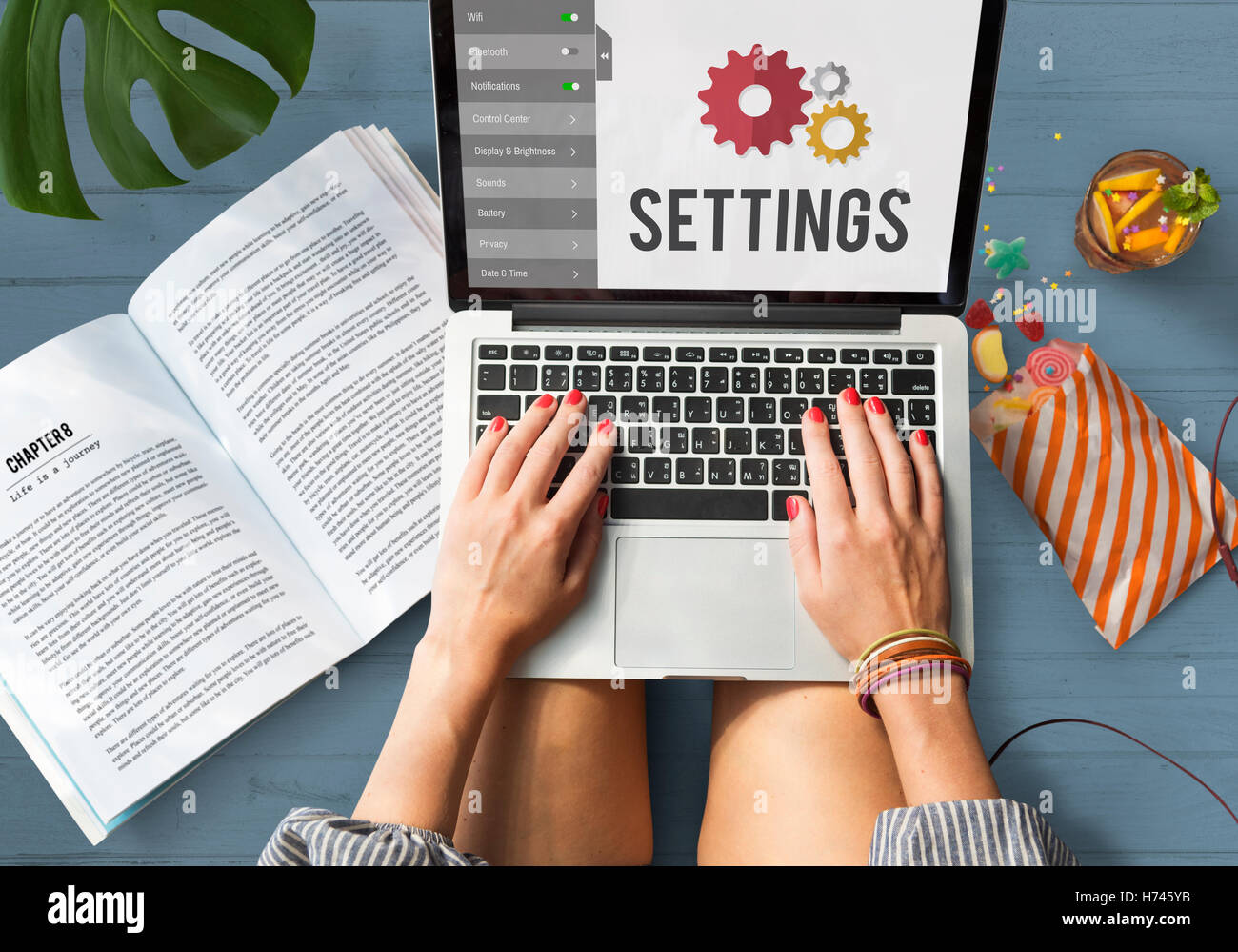 Settings Configuration Setup Tools Concept Stock Photo - Alamy
