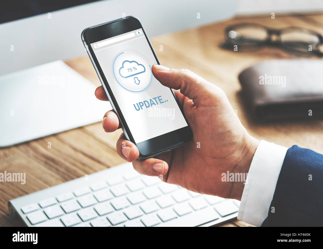 Update Cloud Storage Data Information Concept Stock Photo - Alamy