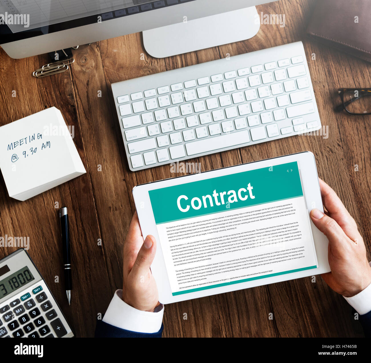 Business Contract Terms Legal Agreement Concept Stock Photo - Alamy