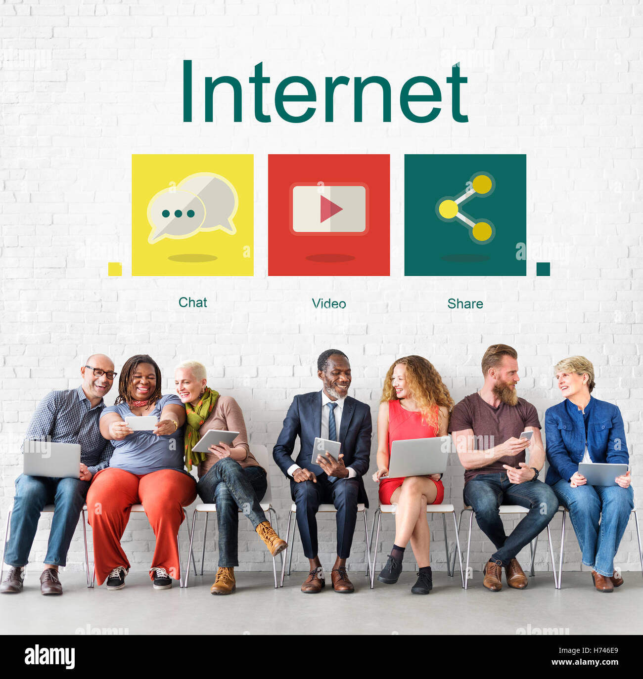 Internet Social Network Connection Concept Stock Photo - Alamy
