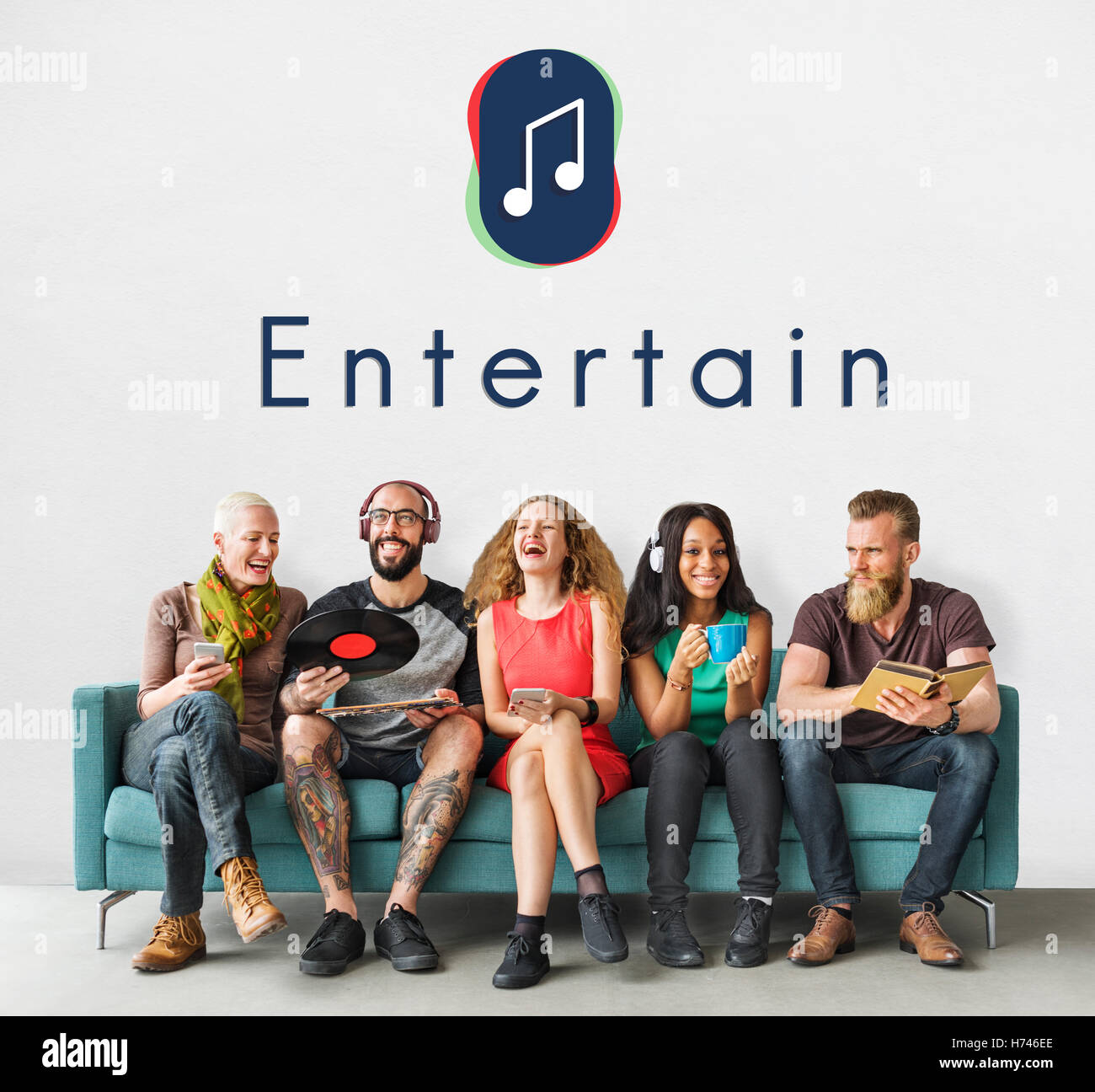 Music Note Entertainment Audio Graphic Concept Stock Photo - Alamy