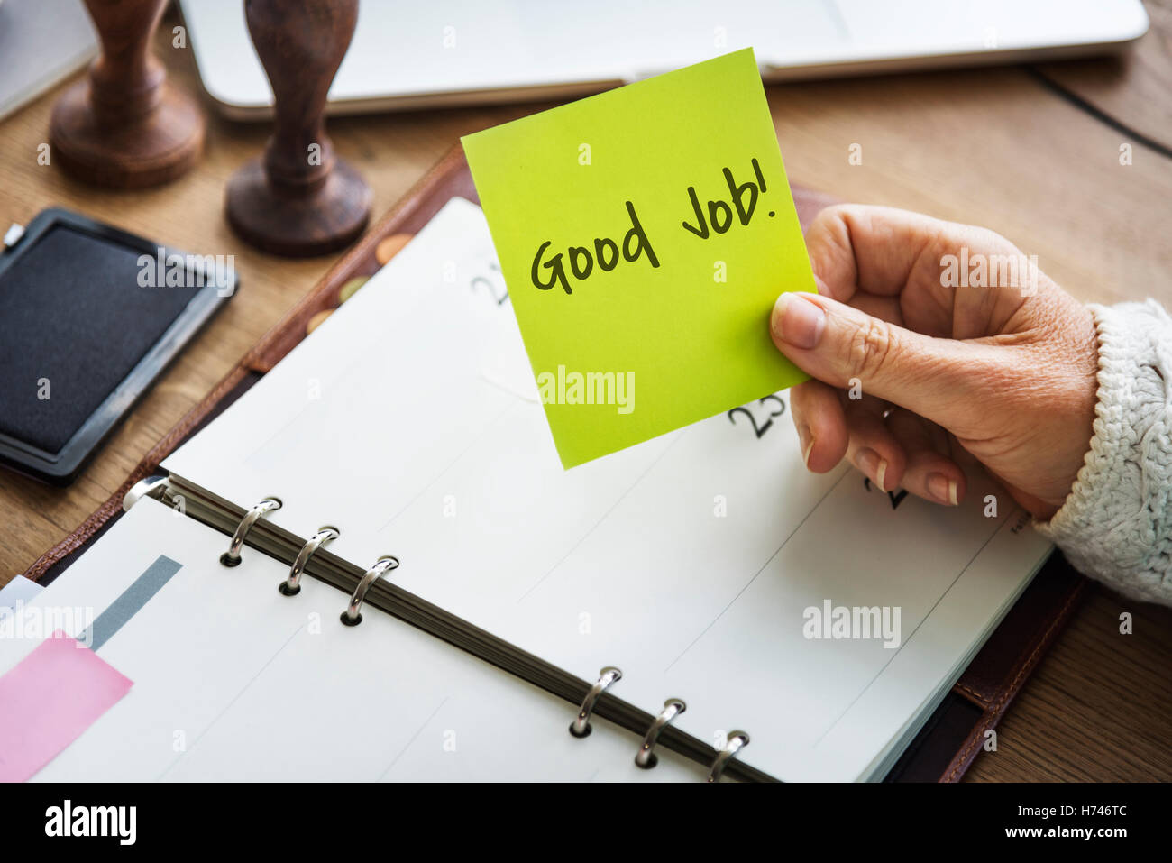 Good job well done stamp hi-res stock photography and images - Alamy