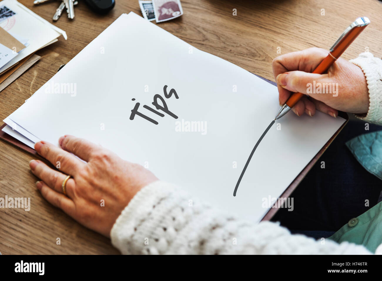 Tips Tricks Helpful Information Concept Stock Photo - Alamy