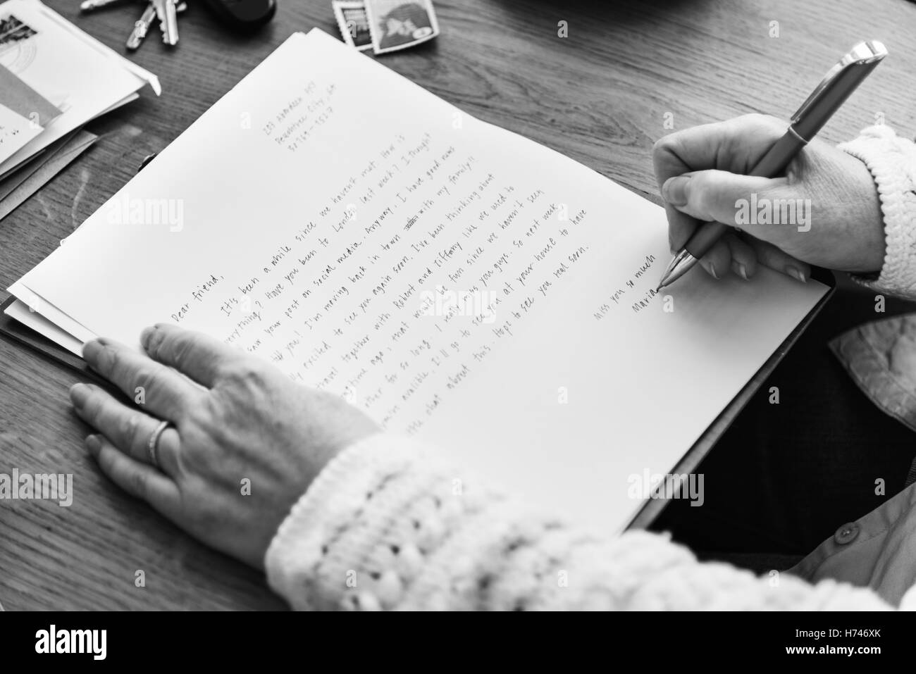 Letter Mail Message Communication Connection Concept Stock Photo - Alamy