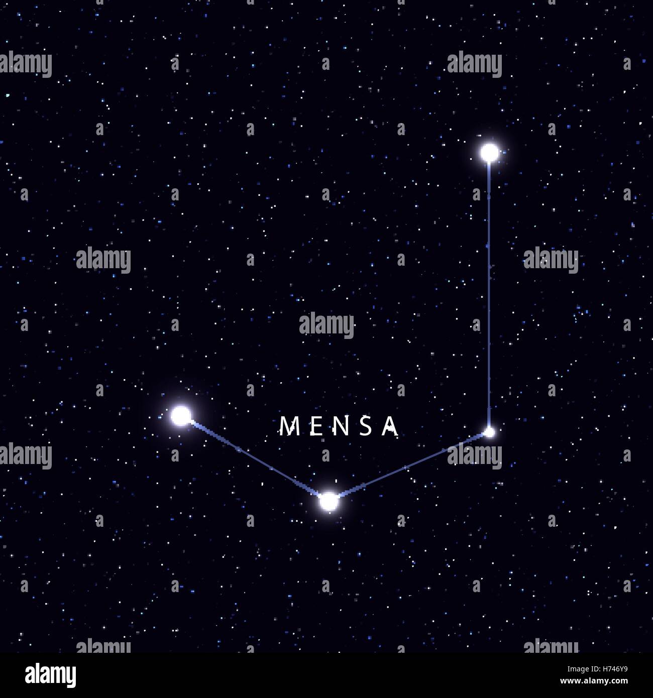 Mensa constellation Stock Vector Images - Alamy