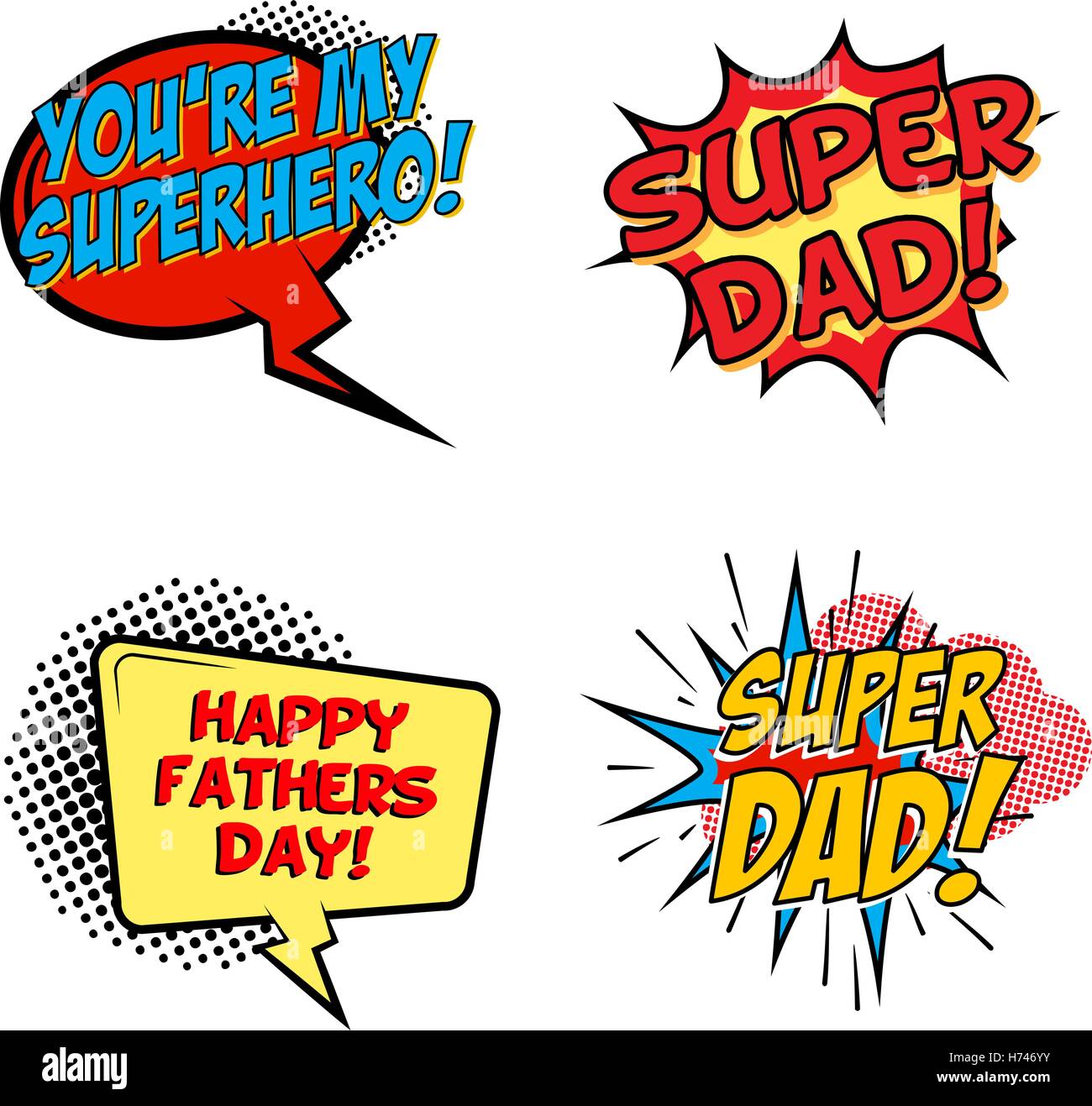 Comic style dad hi-res stock photography and images - Alamy