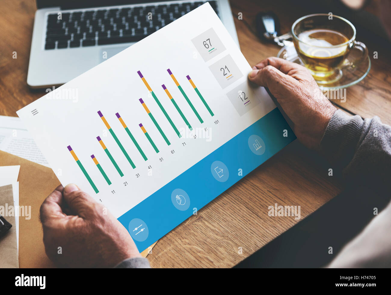 Business Chart Data Analysis Concept Stock Photo - Alamy