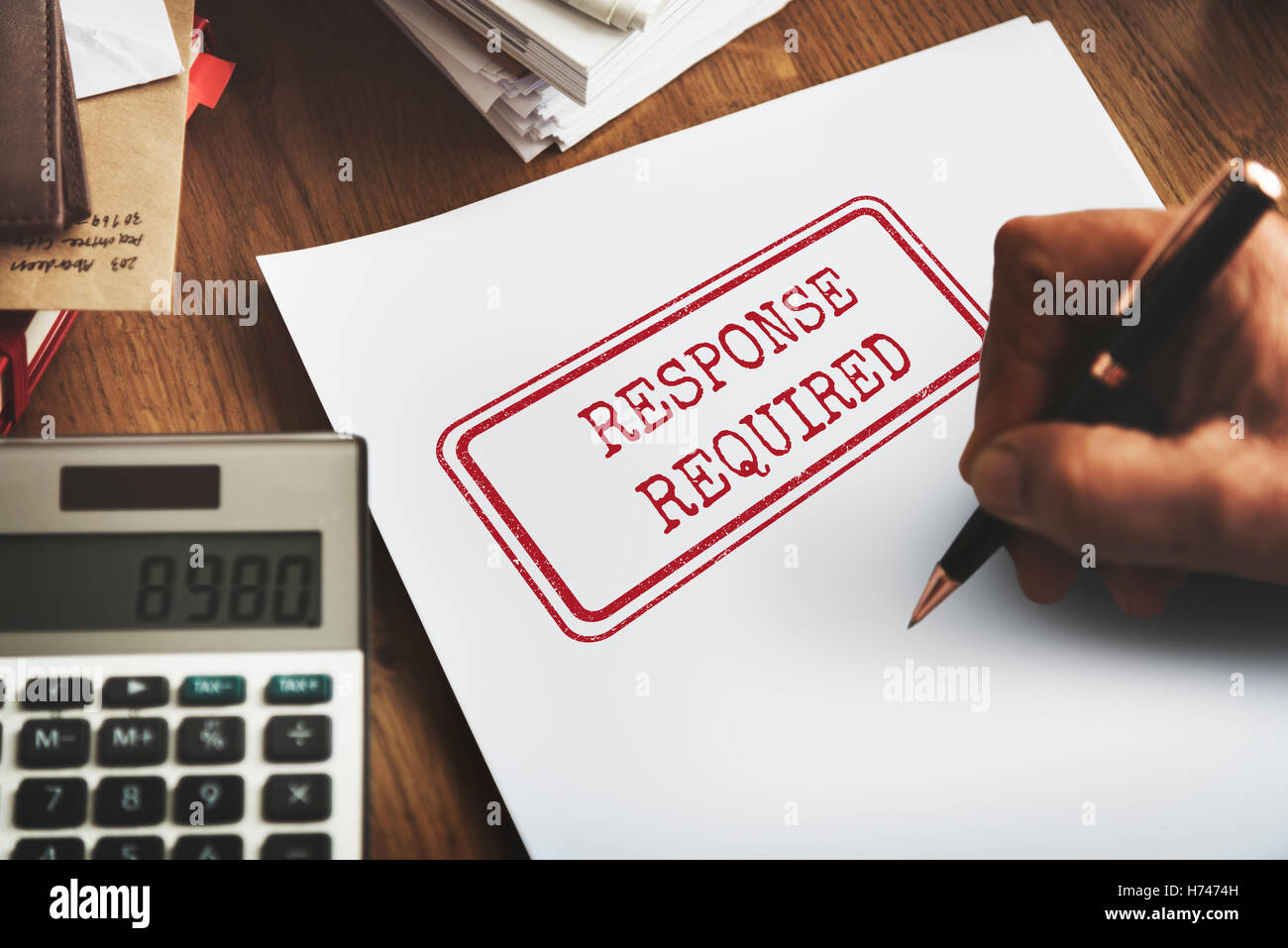 Response Request Required Feedback Information Concept Stock Photo - Alamy