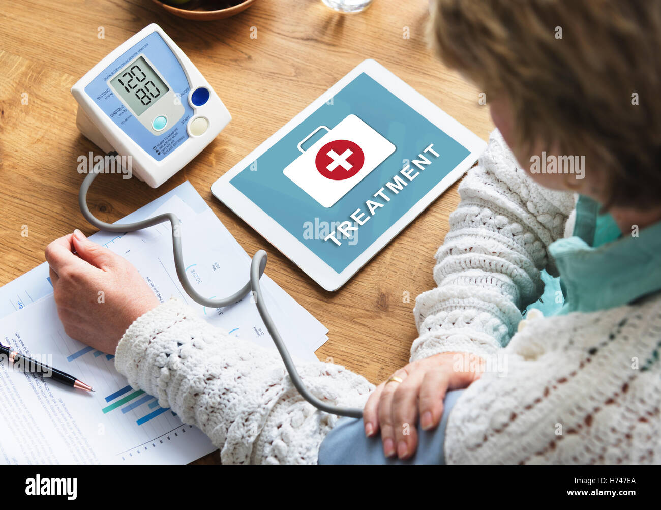 Treatment Healthcare Medical First Aid Concept Stock Photo - Alamy