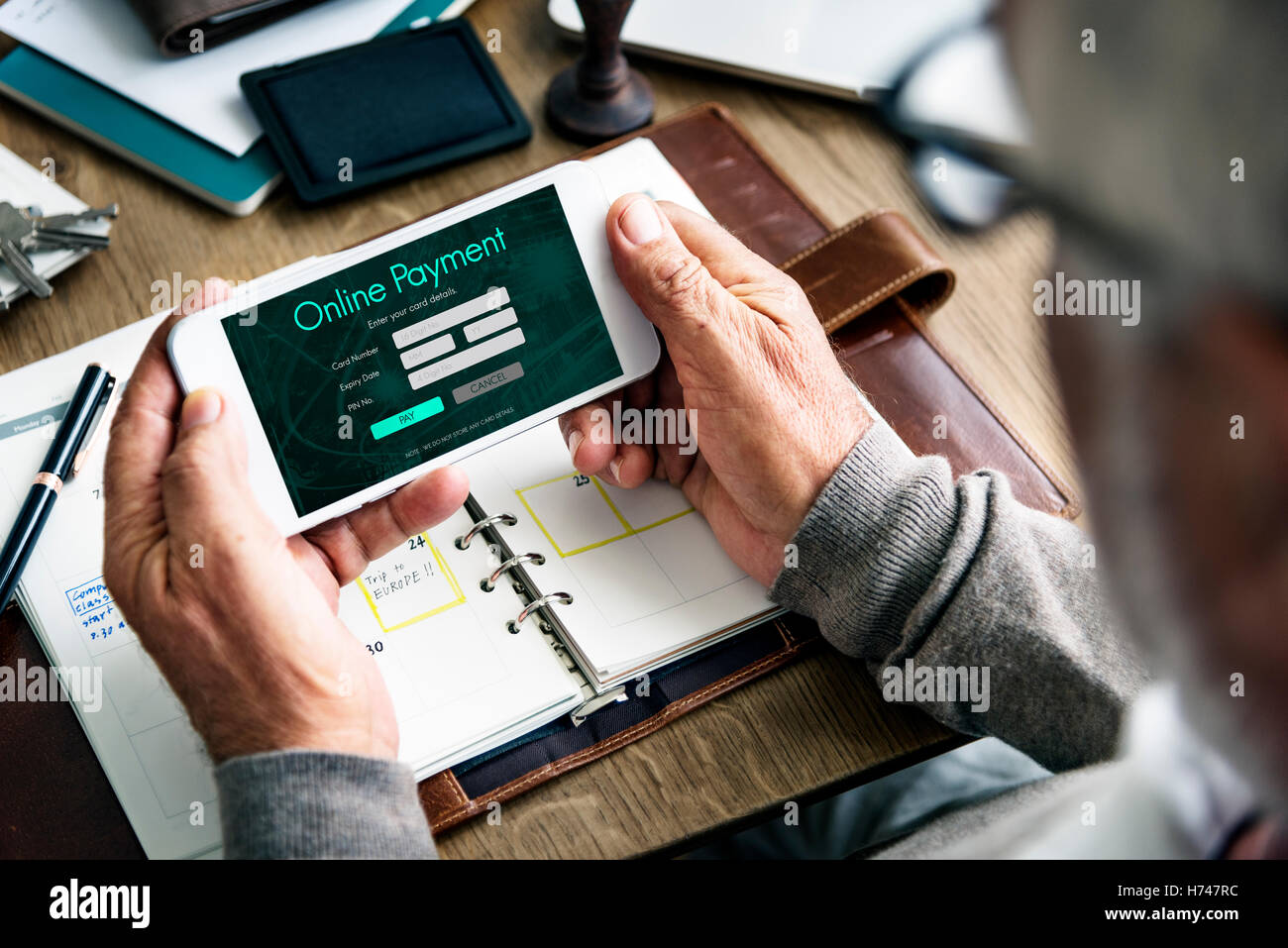 Online Payment Card Information Concept Stock Photo - Alamy
