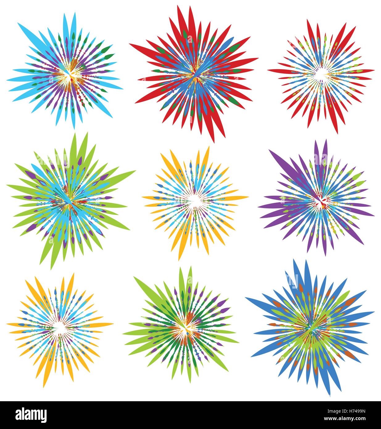Colorful radial lines converging bright hi-res stock photography and ...