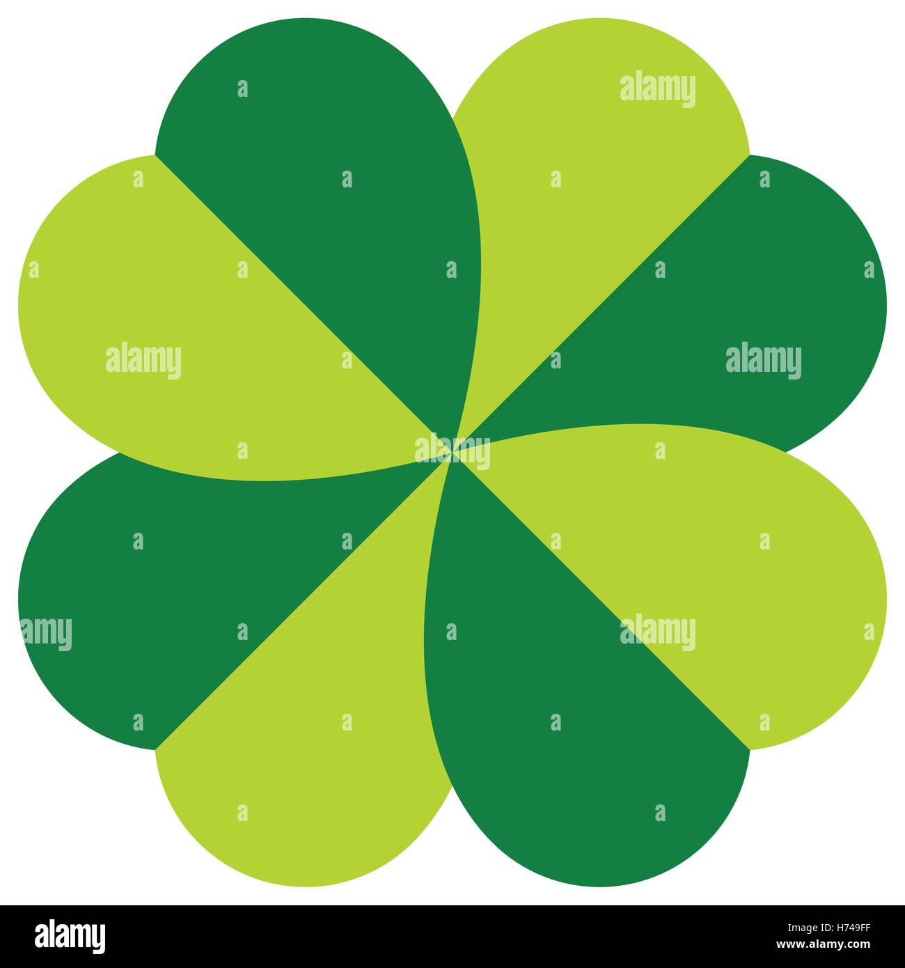 4 leafed Stock Vector Images - Alamy