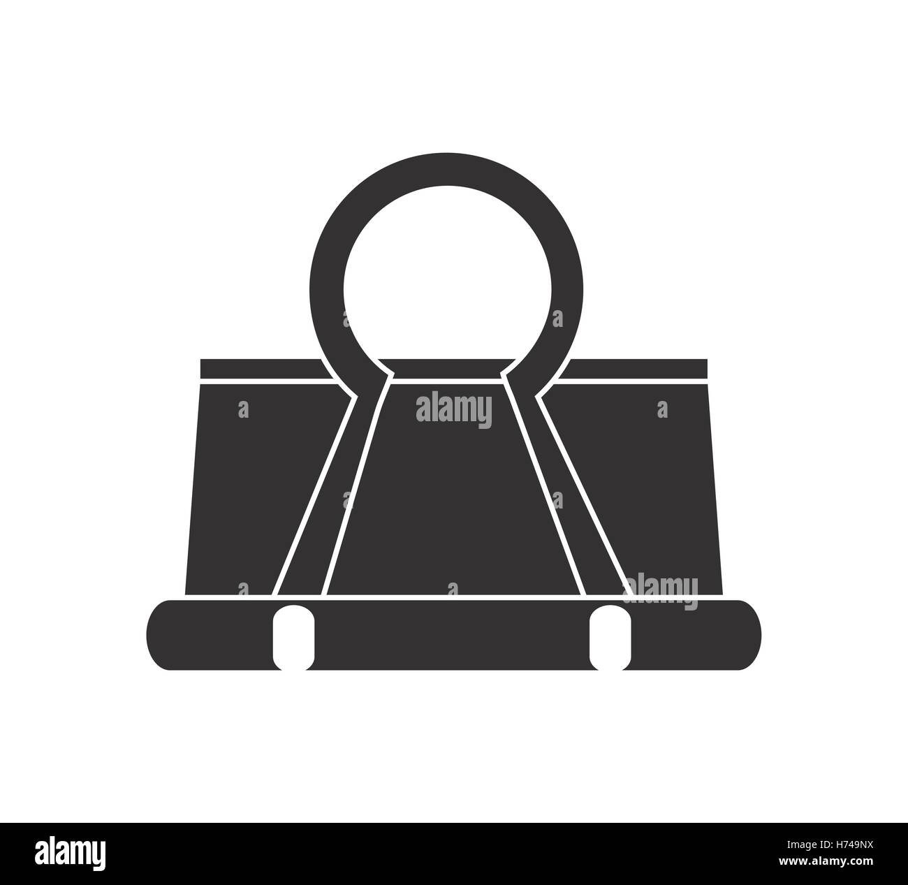 Black paper clip design Stock Vector Image & Art - Alamy