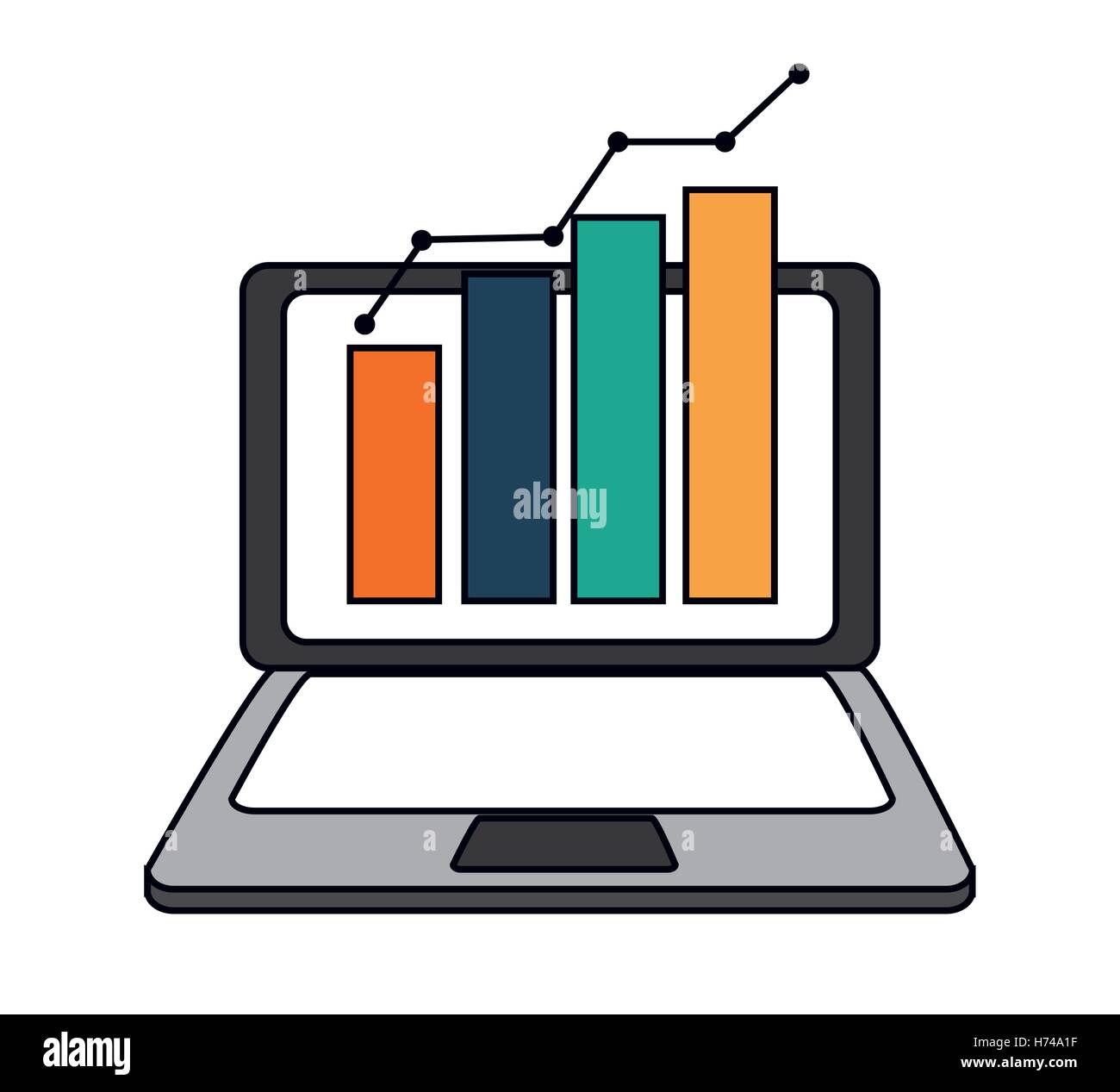 Isolated infographic laptop design Stock Vector Image & Art - Alamy